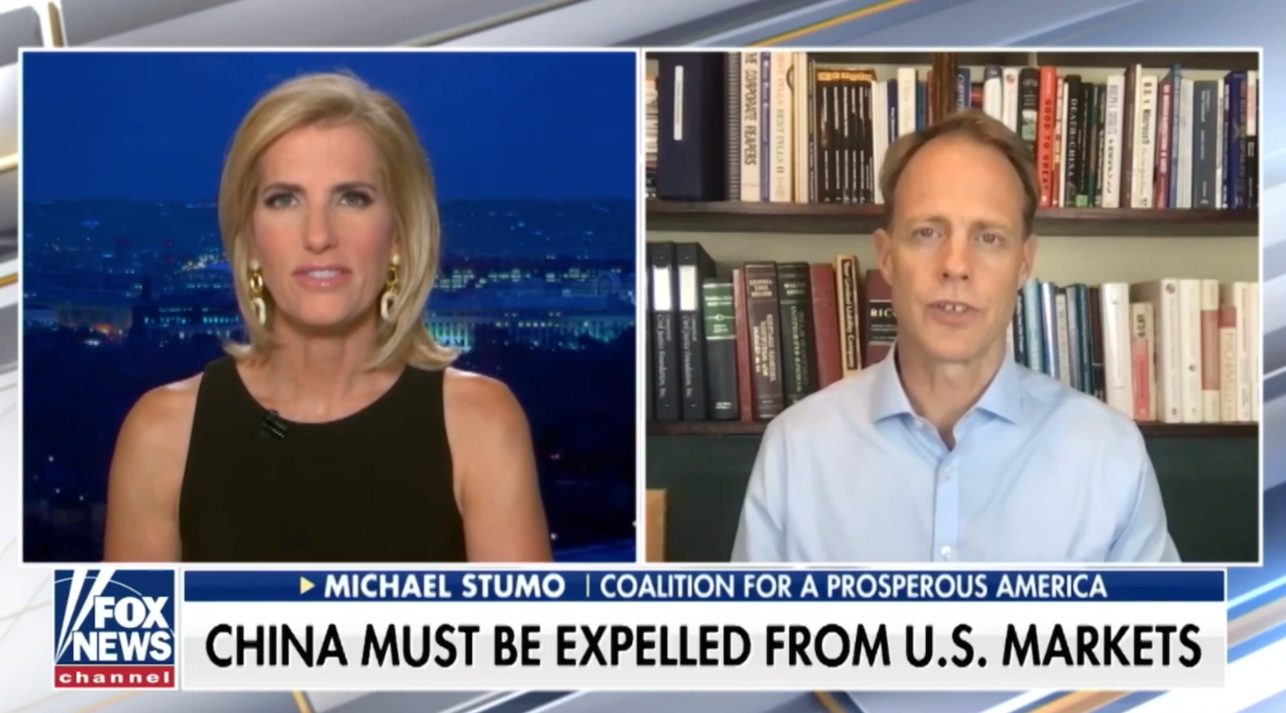 Laura Ingraham Interview with Michael Stumo: "Time to Decouple from ...